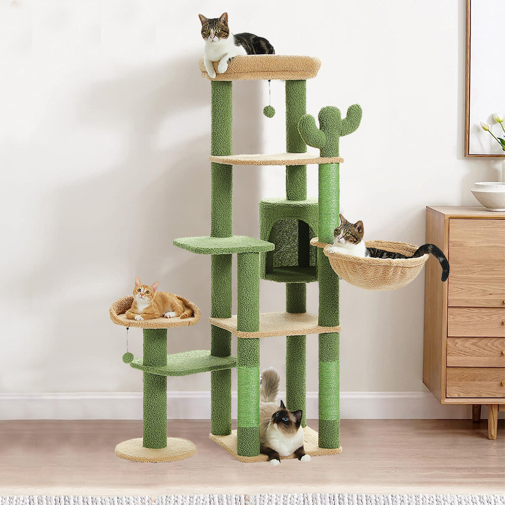 Tucker Murphy Pet™ 59" Edberg Cactus Multi-Level Cat Tree | Wayfair