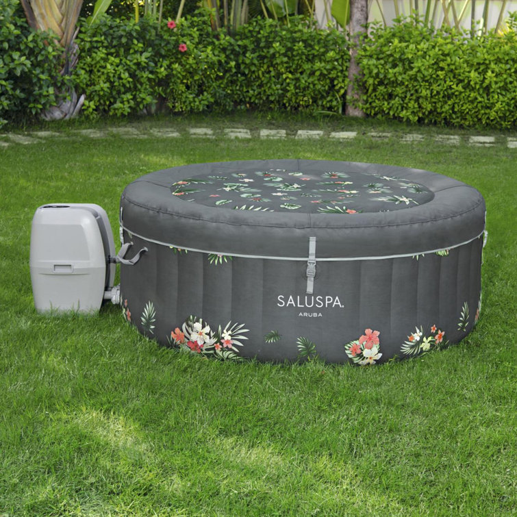 Bestway 3 Person - Person 110 - Jet Vinyl Round Inflatable Hot Tub in ...