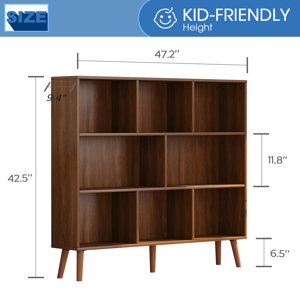 George Oliver Jaen Bookcase & Reviews | Wayfair
