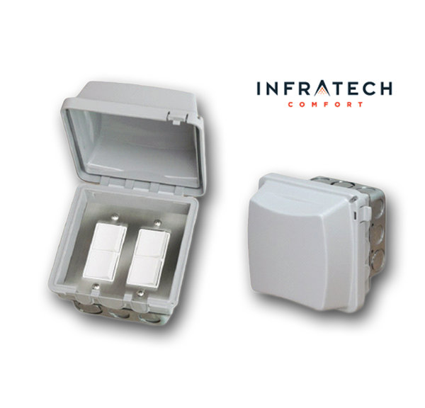 Infratech In-Wall Waterproof Double Duplex Switch | Wayfair