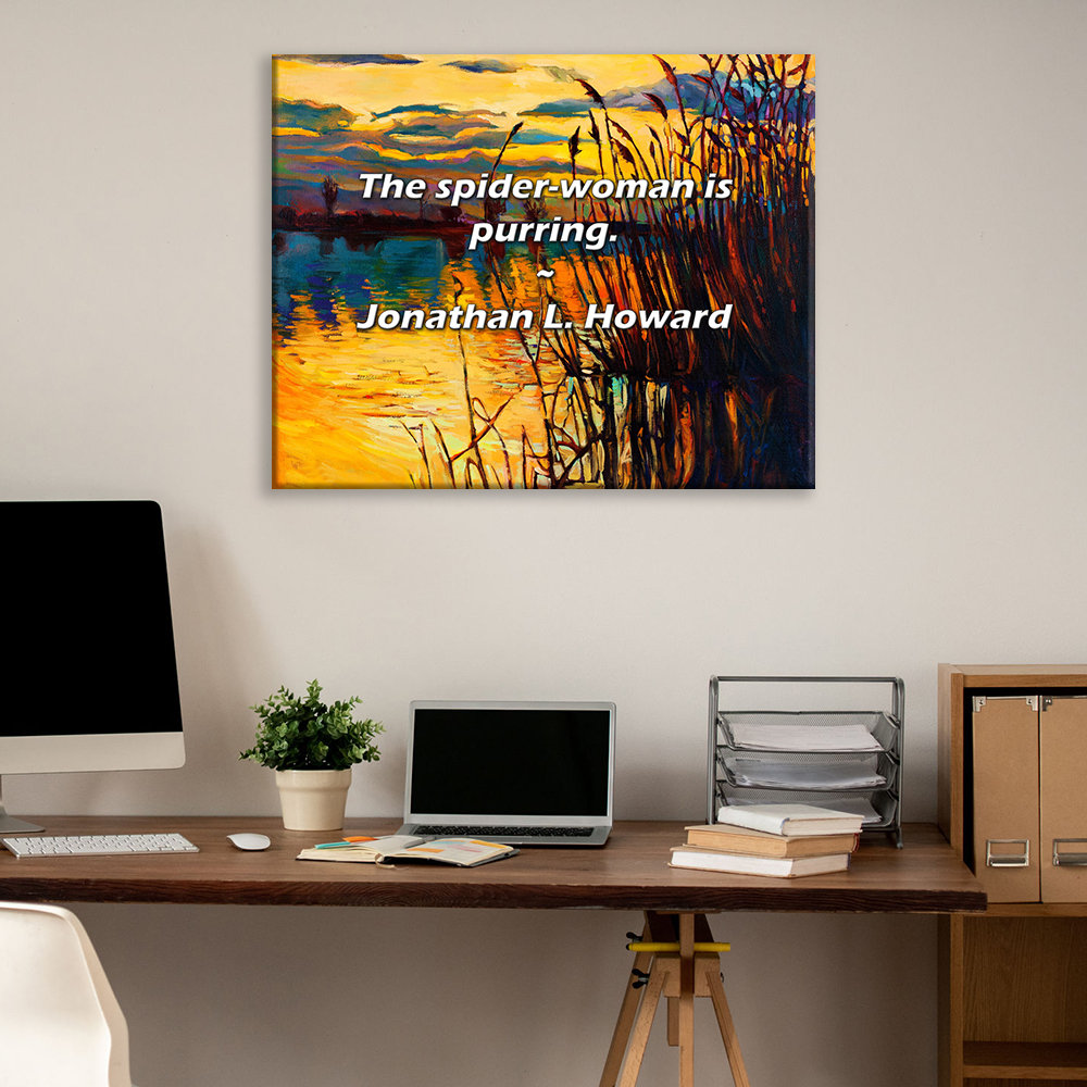 Astoria Grand Artsy Quote "The spider-woman is purring." By Jonathan L ...