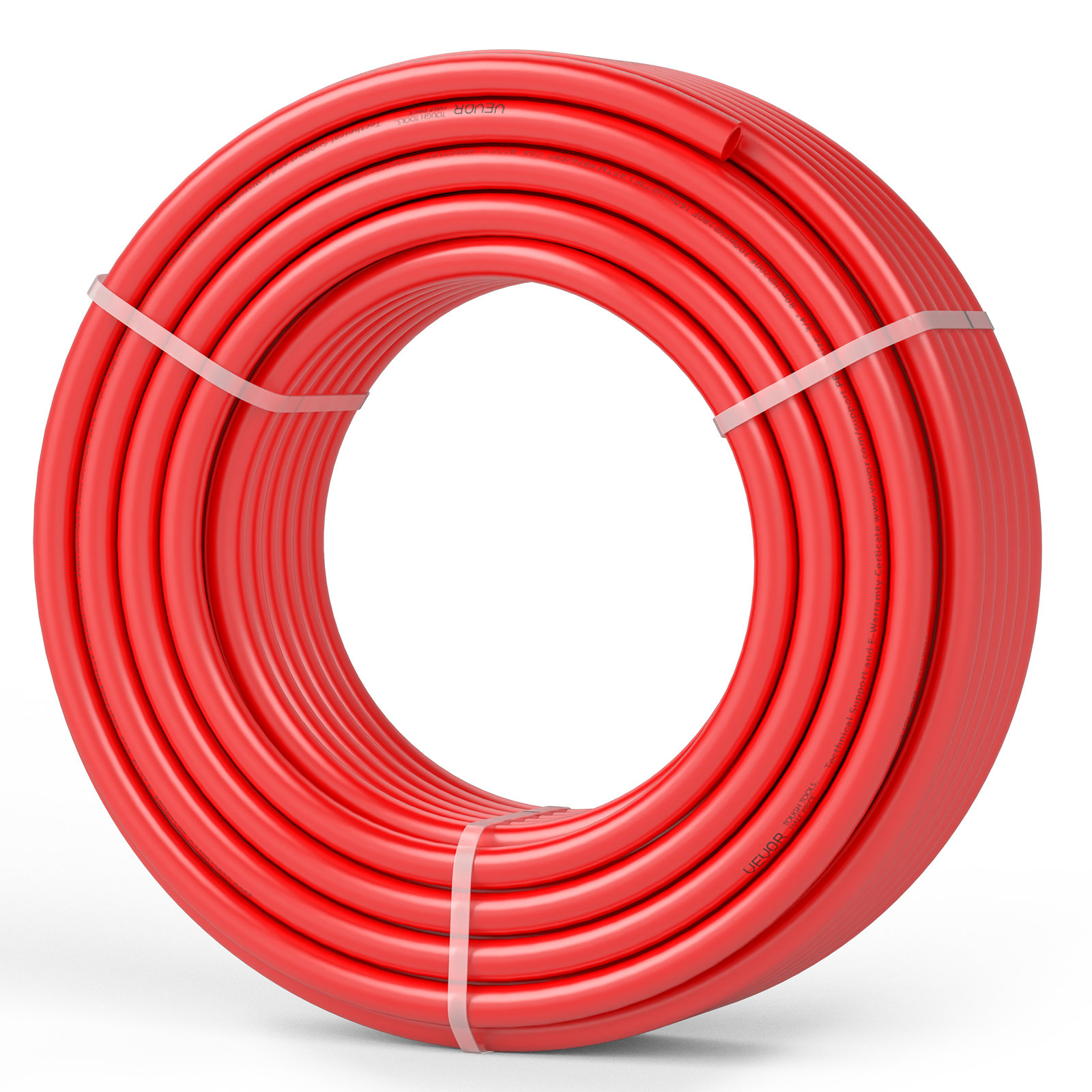 VEVOR 3/4” x 100ft Red PEX-B Tubing/Pipe for Potable Water with Pipe ...