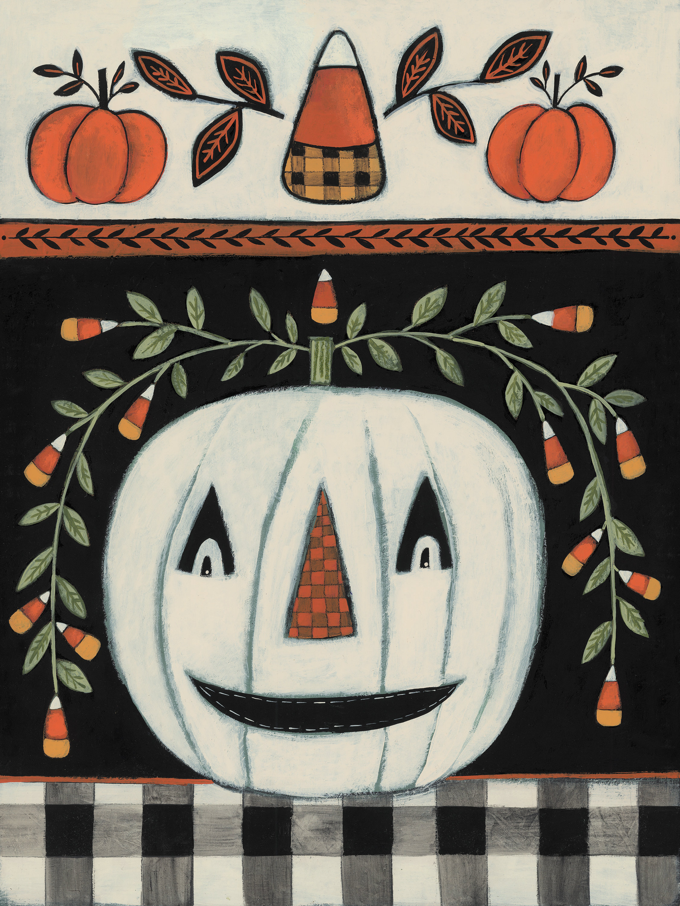 The Holiday Aisle® " Candy Corn Jack O'lantern " by Bernadette Deming ...