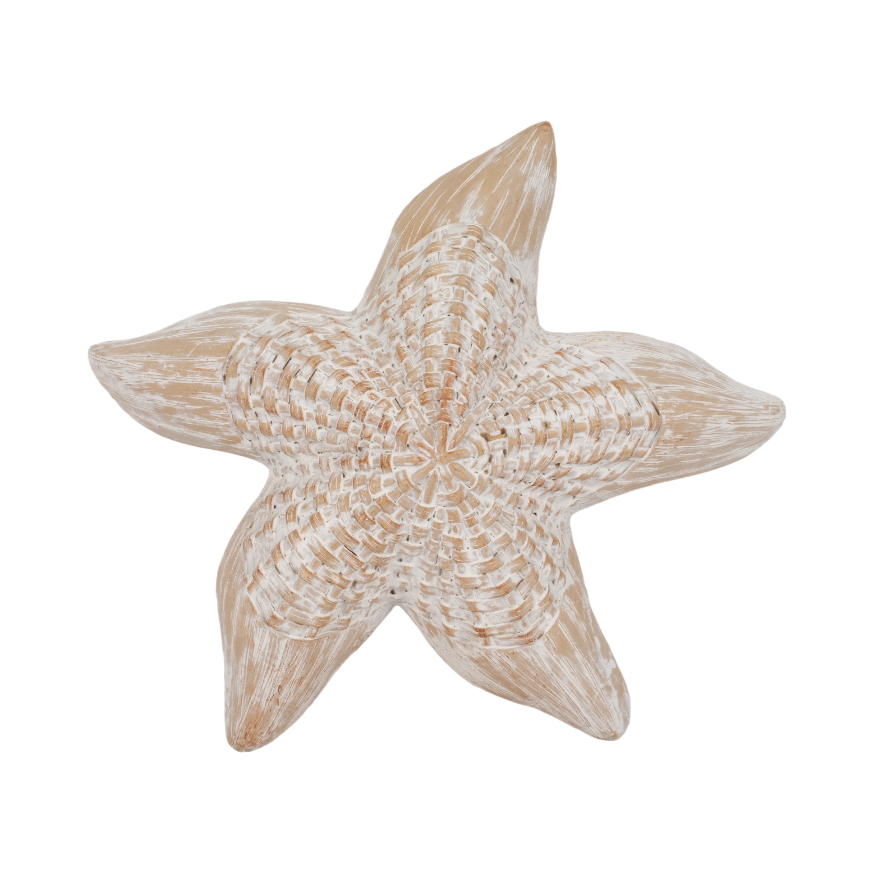 Highland Dunes 10-Inch Resin Wicker Starfish in White - Polyresin - 10 ...