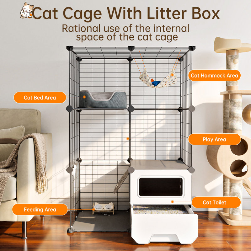 Tucker Murphy Pet™ Fardows Portable Cat Cage | Wayfair