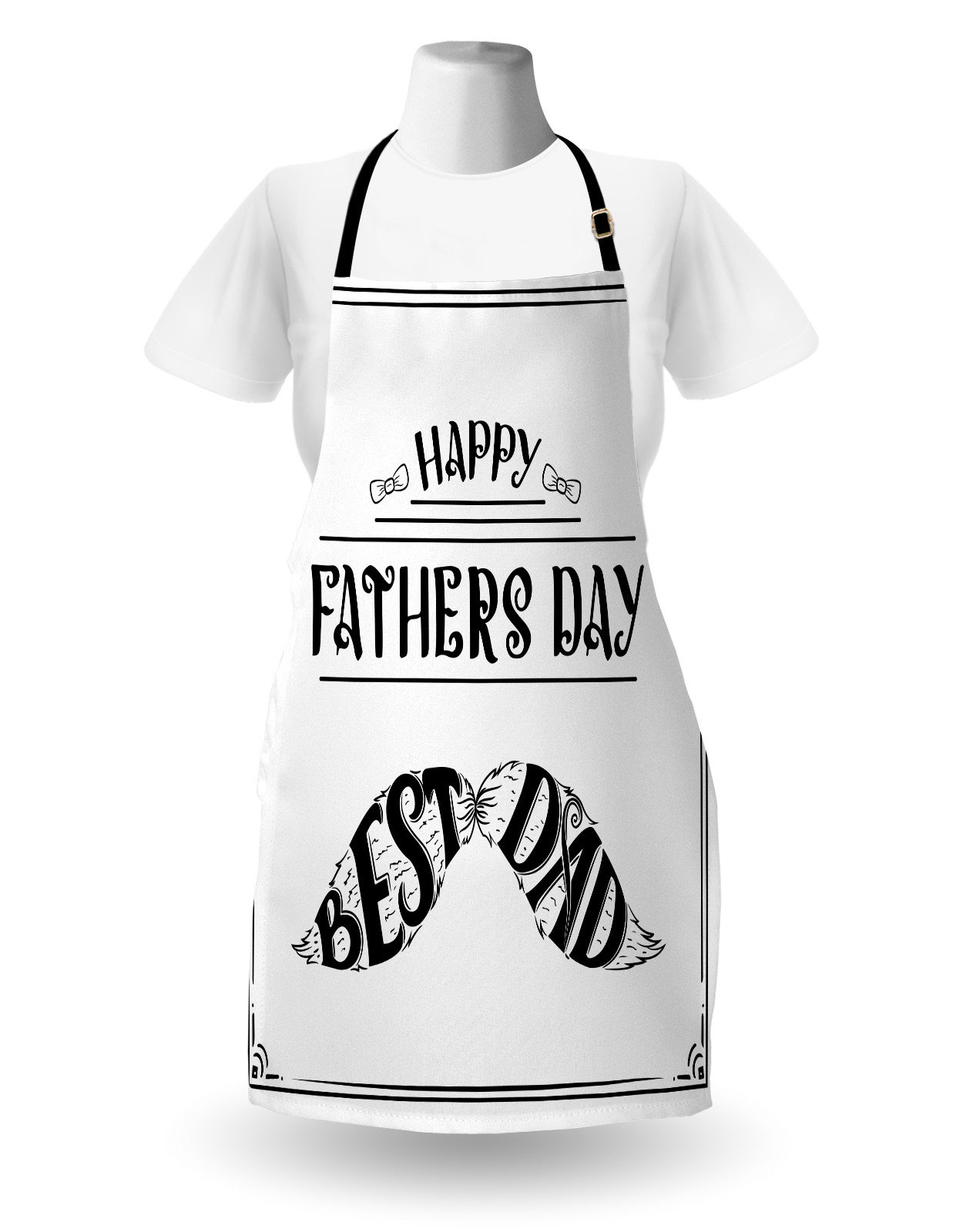 Corrigan Studio® Father's Day Apron Unisex Monochrome and Framed Adult ...