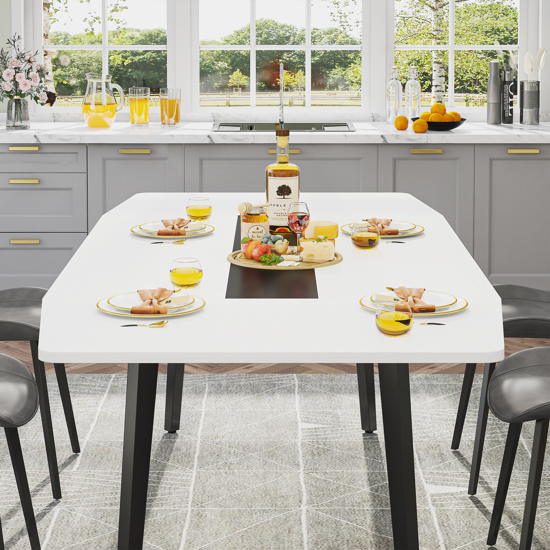 Ebern Designs Aven 70.86" Dining Table & Reviews - Wayfair Canada