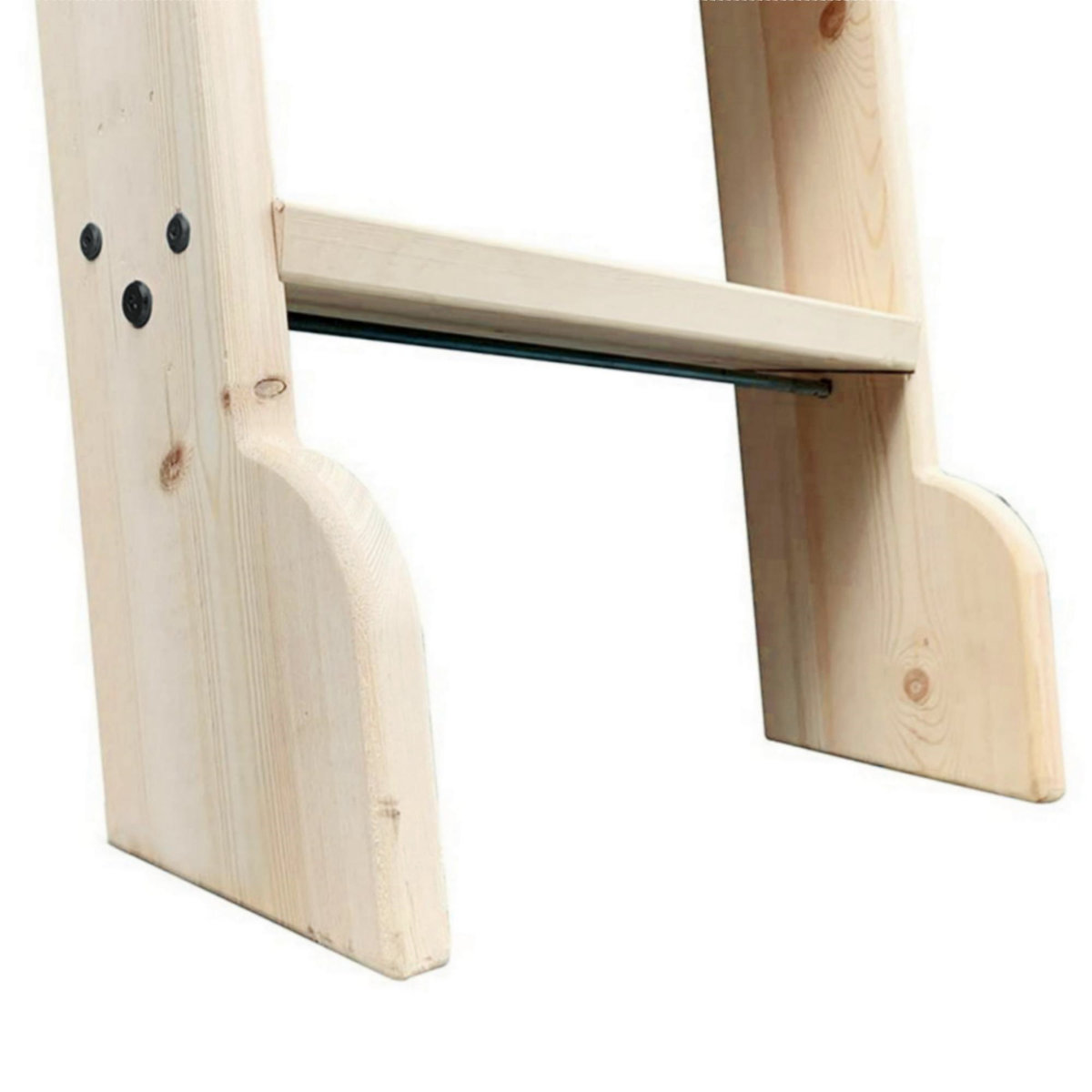 WFX Utility™ Natural Knotty Pine Wood Sliding Library Sliding Step ...