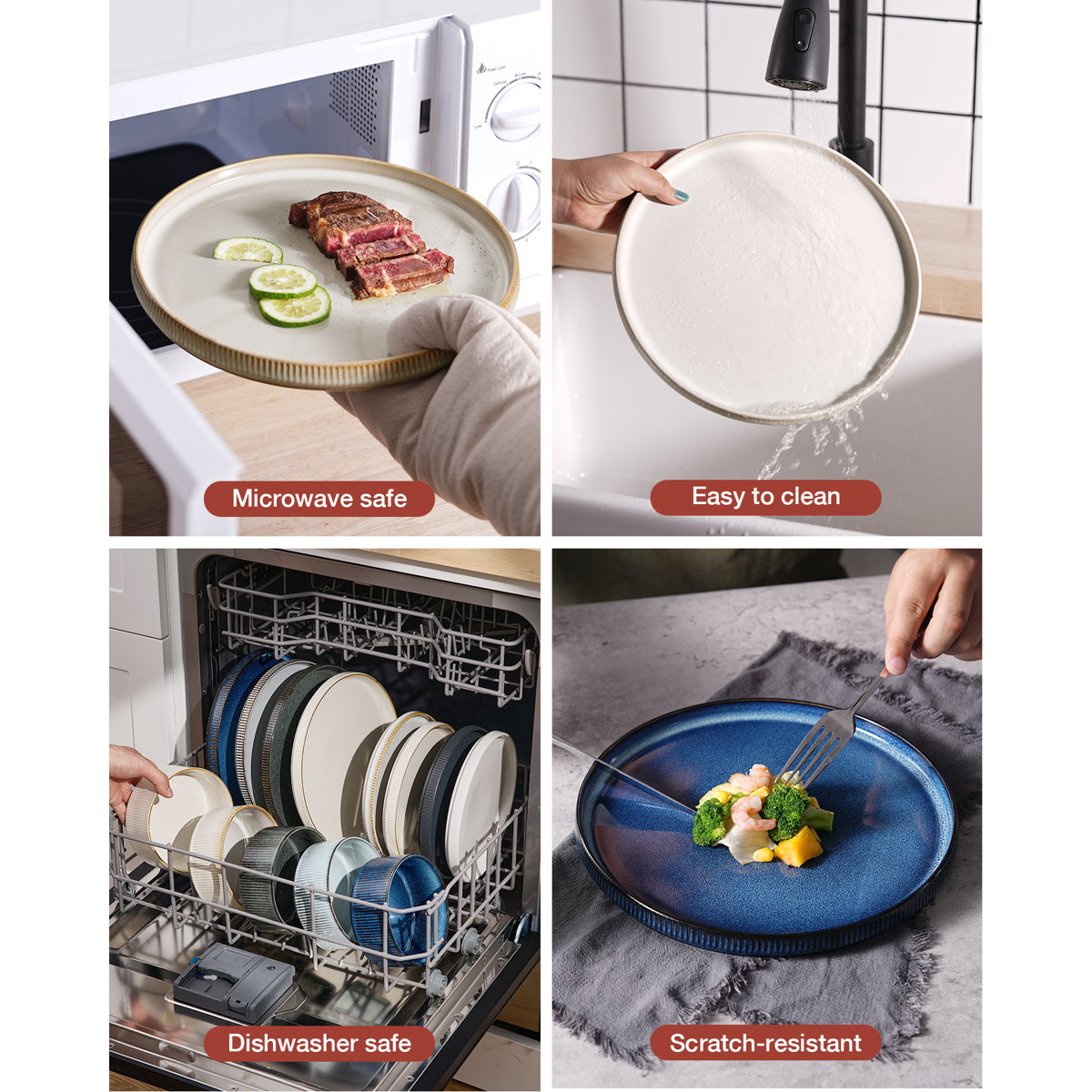 Famiware 24 Piece Dinnerware Sets, Dish Sets for 8 & Reviews | Joss & Main