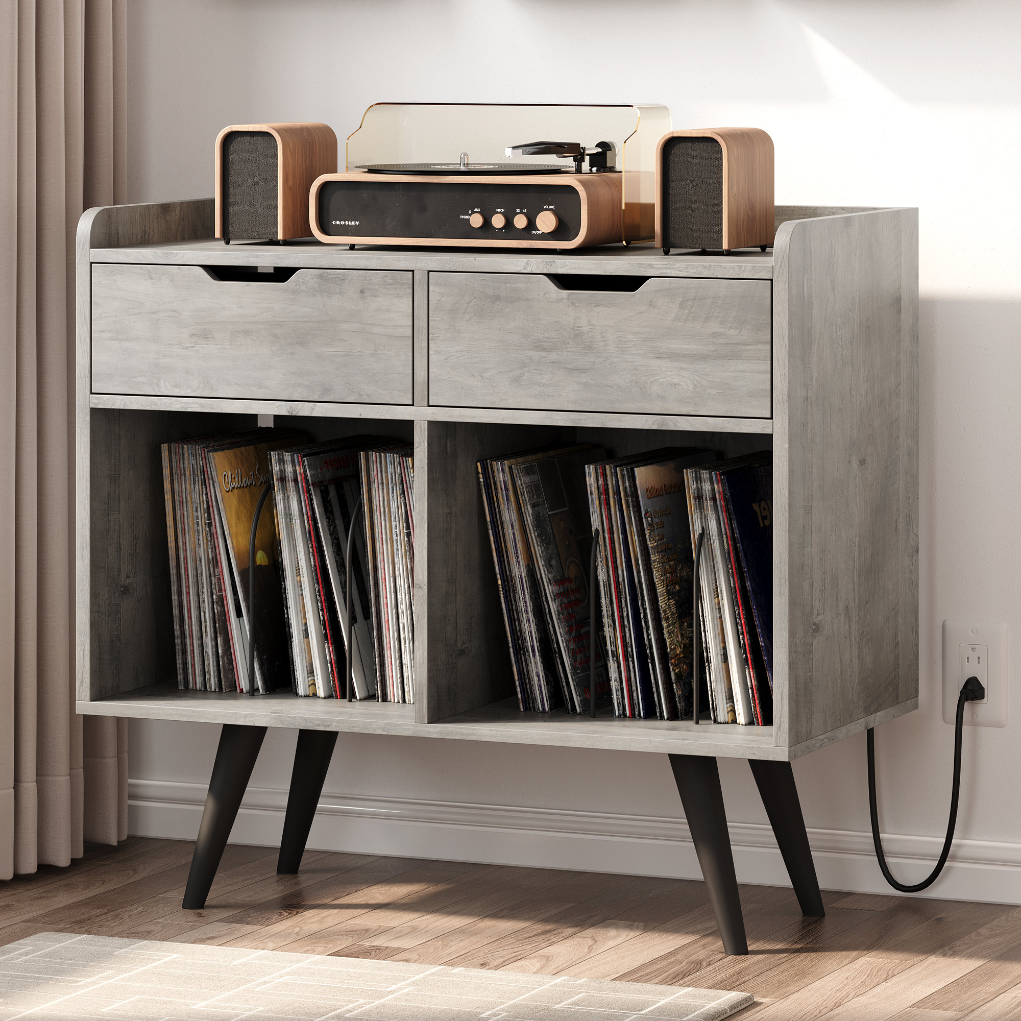 Corrigan Studio® Dunluce Multimedia Media Cabinet | Wayfair