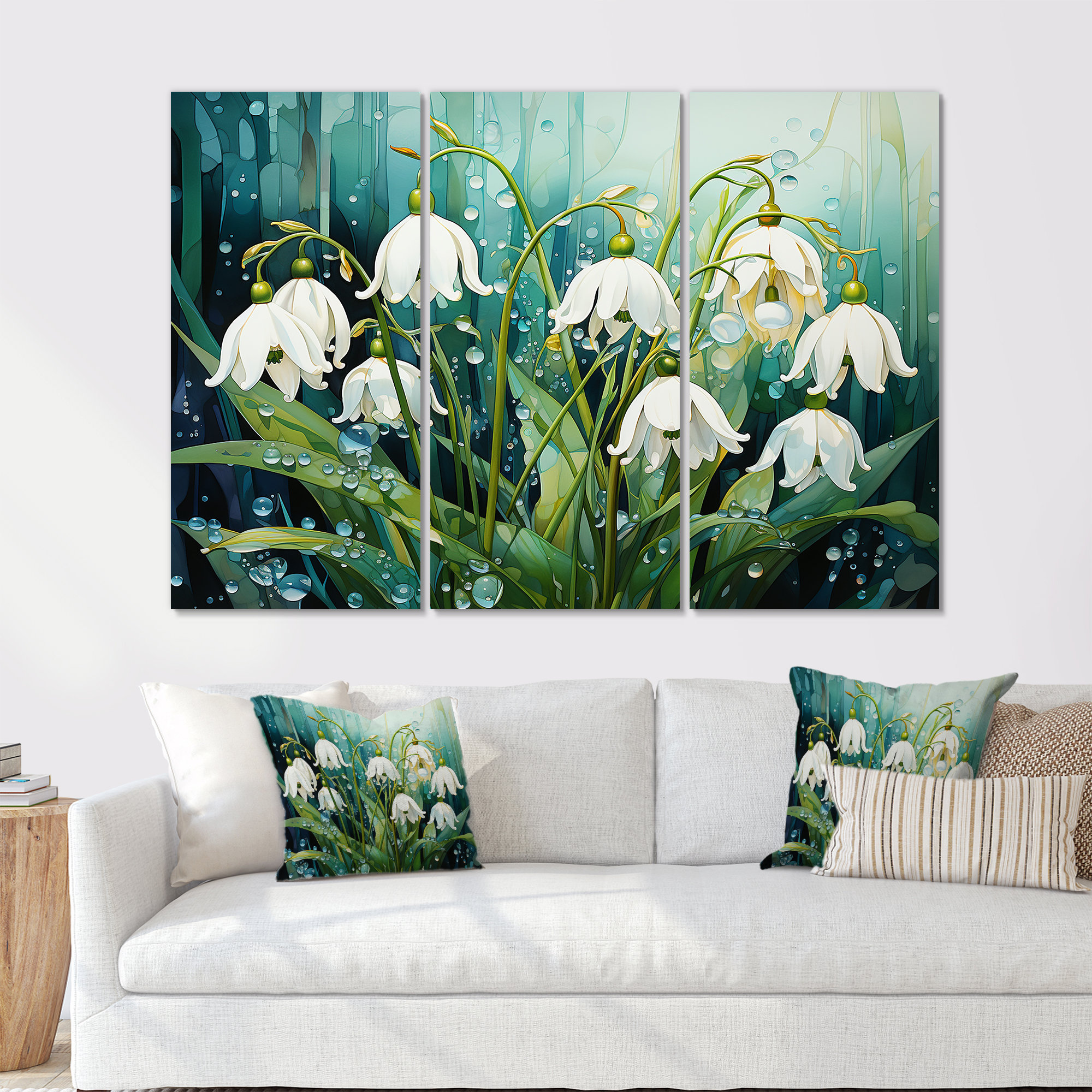 Lark Manor™ Meticulously Snowdrop Flowers In Forest - Snowdrops Wall ...