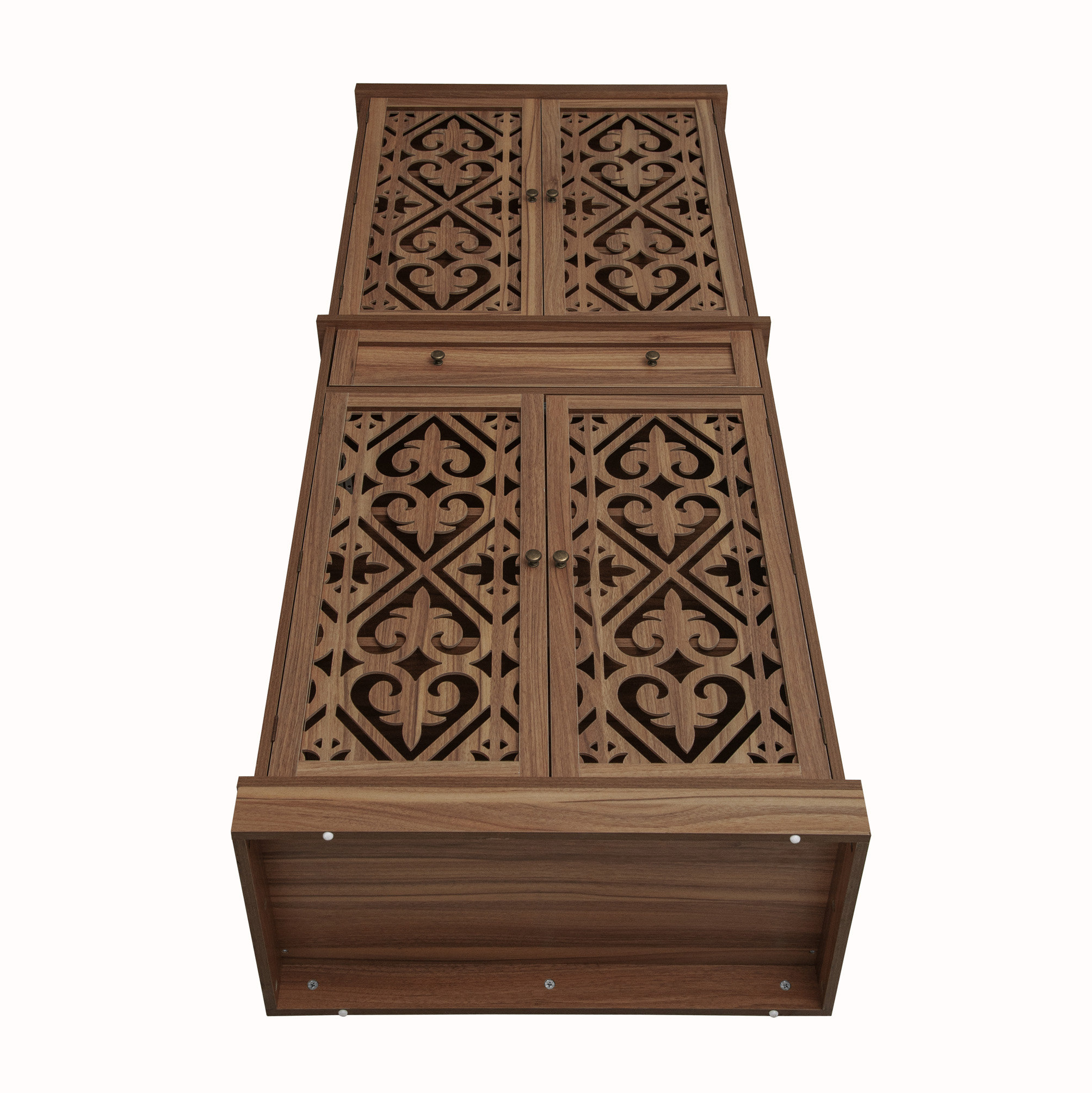 THKOTY 4 Door Cabinet With Adjustable Inner Shelves | Wayfair