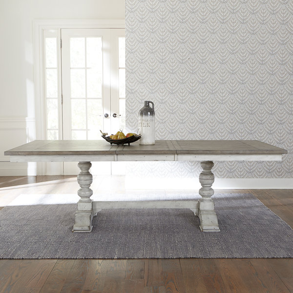 Laurel Foundry Modern Farmhouse Bale Extendable Trestle Dining Table ...