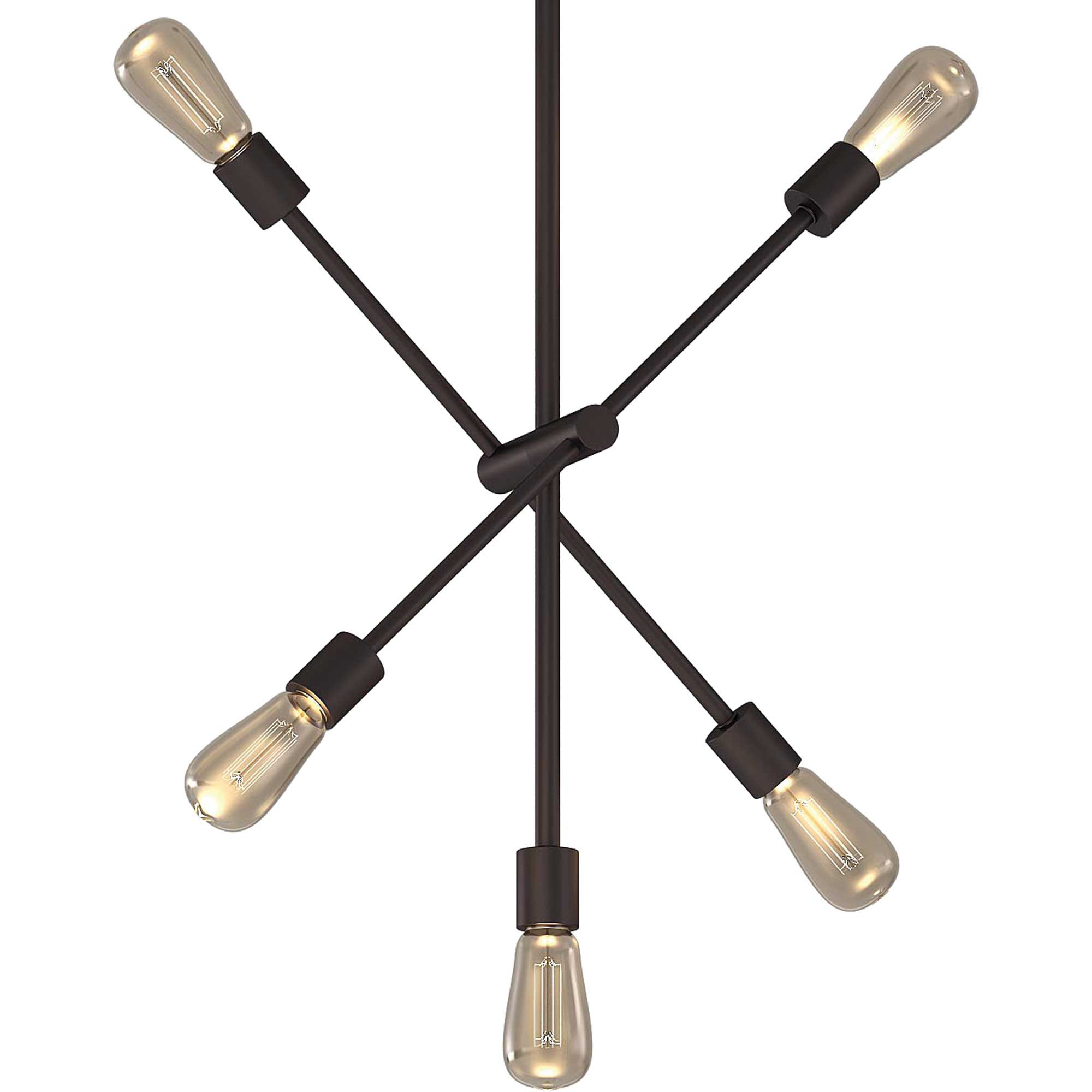 17 Stories 5 Light 22" Wide Abstract Chandelier - Bronze | Wayfair