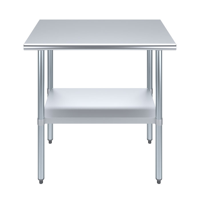 Amgood Stainless Steel Top Height-Adjustable Workbench & Reviews | Wayfair
