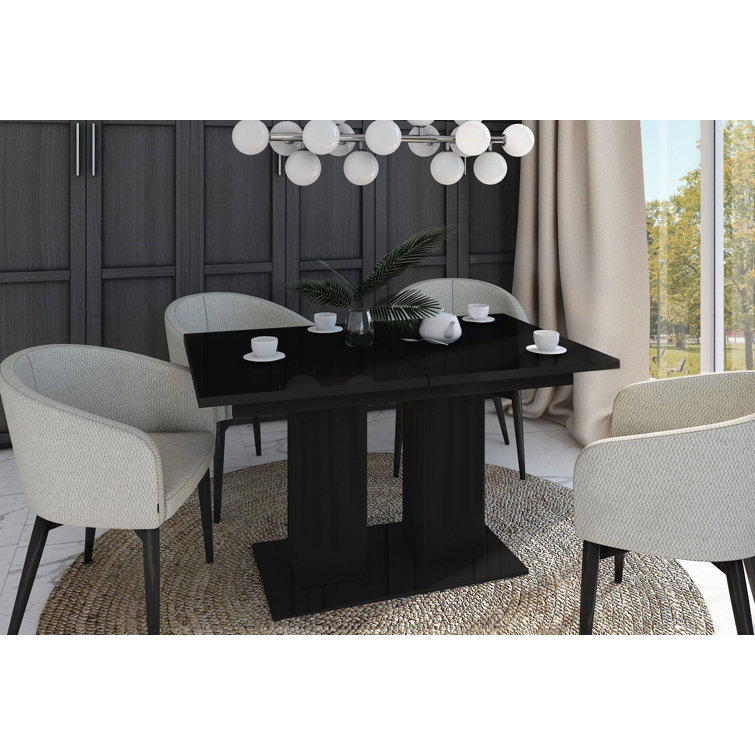 Metro Lane 130cm Solid Oak Pedestal Dining Table | Wayfair.co.uk
