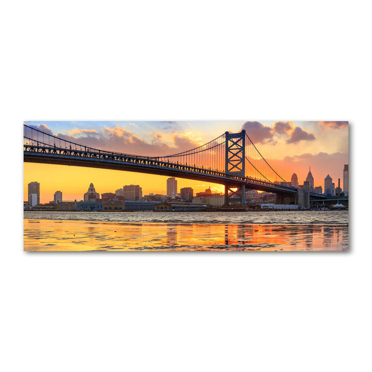 Brayden Studio Philadelphia Bridge - No Frame Print on Canvas | Wayfair ...
