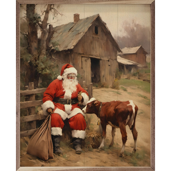The Holiday Aisle® " Santa Farm Visit " | Wayfair
