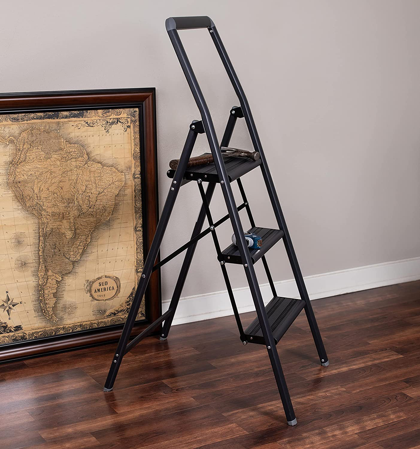 BirdRock Home 3 - Step Plastic Lightweight Folding Step Ladder ...