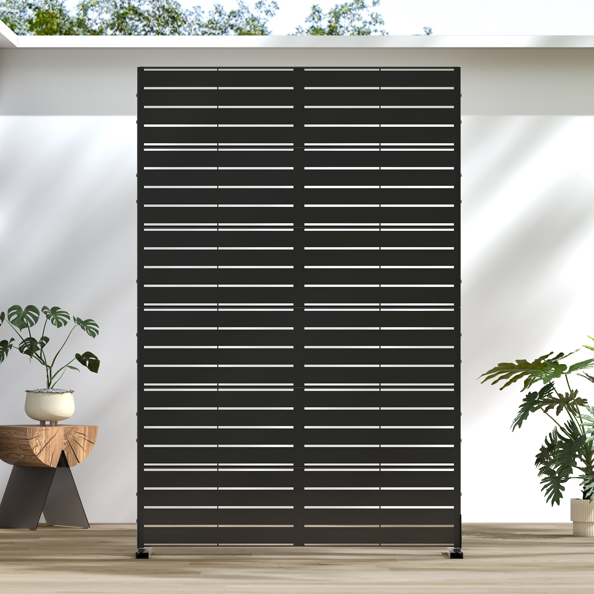 Lumioca 72" Metal Outdoor Privacy Screen & Reviews - Wayfair Canada