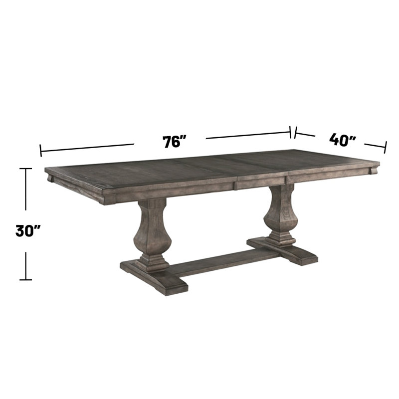 Ophelia & Co. Rectangular Wooden Dining Table With 1 Leaf In Oak | Wayfair