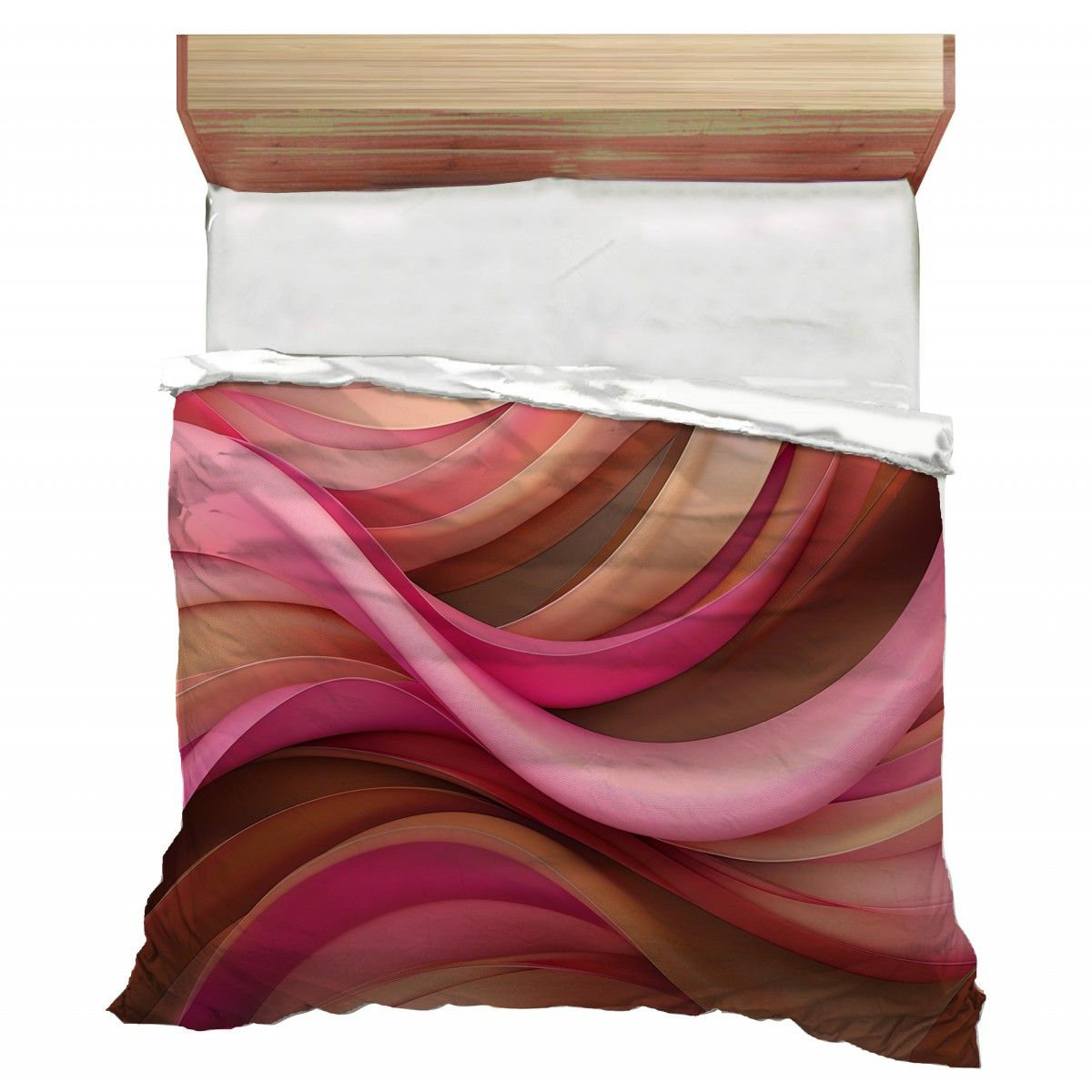 VisionDecor Swirling ribbons Bedding Artwork Duvet Cover Fluid motion ...