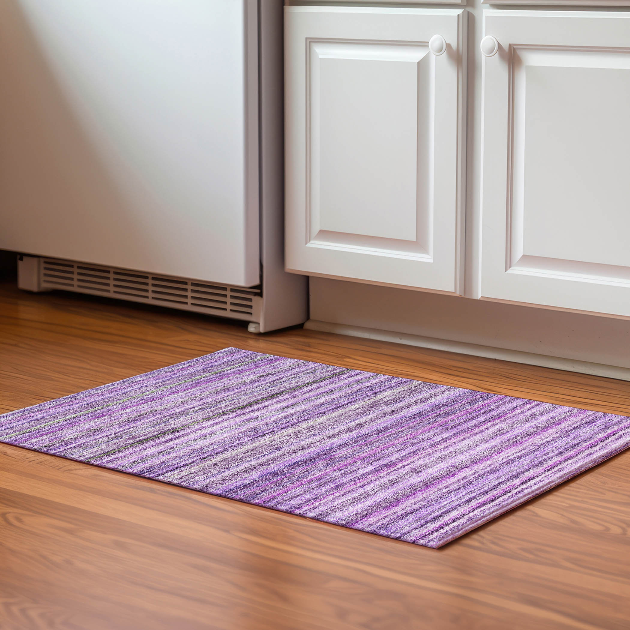 Wade Logan® Premium Machine Washable Cerrito AMF598 Purple Runner Rug ...