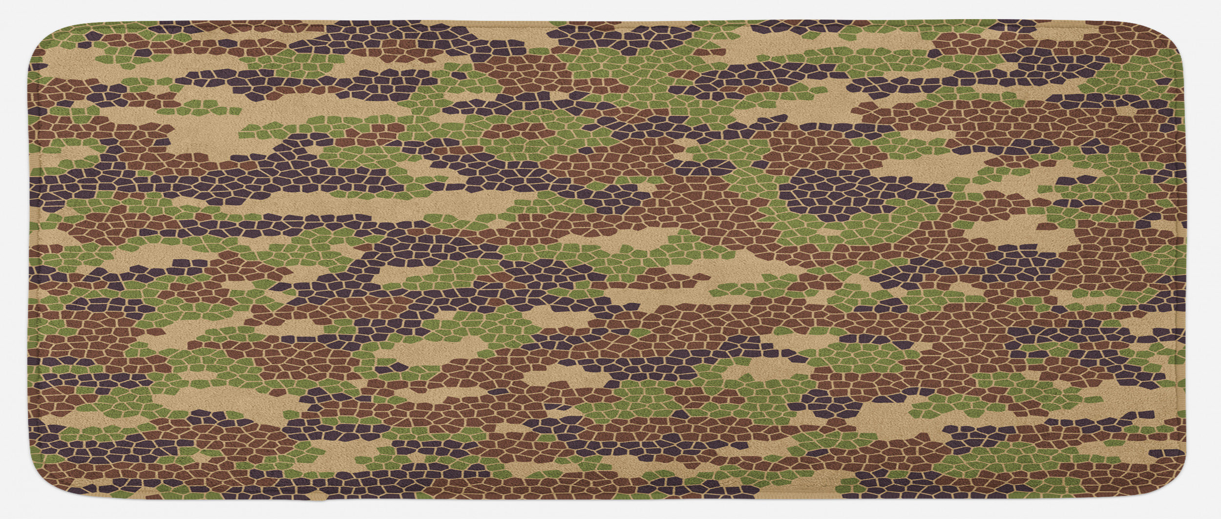 East Urban Home Summer Season Pattern Abstract Concept Comb Like Mosaic ...