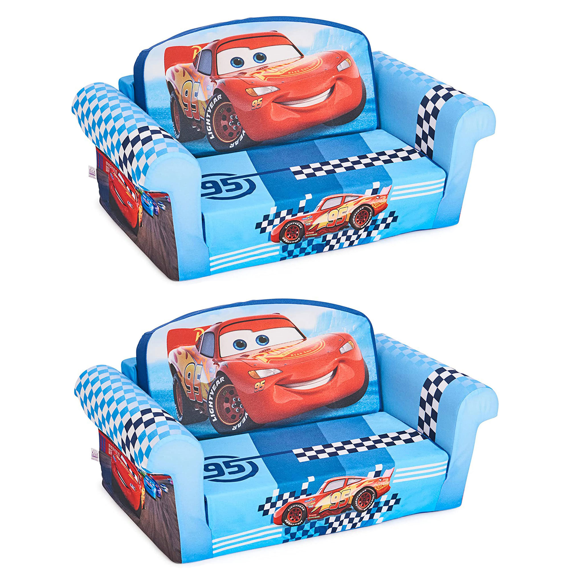 Spin Master Marshmallow Furniture 2 Pack Kids 2-in-1 Flip Open Foam ...