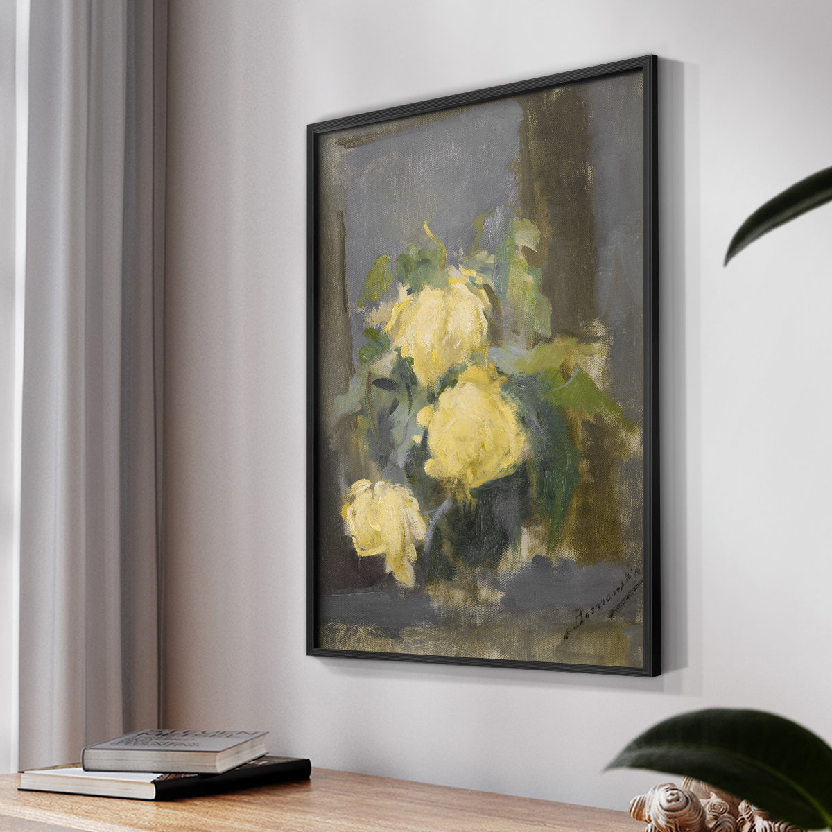 Winston Porter Vintage Floral Print CCXLVI - Single Picture Frame Print ...