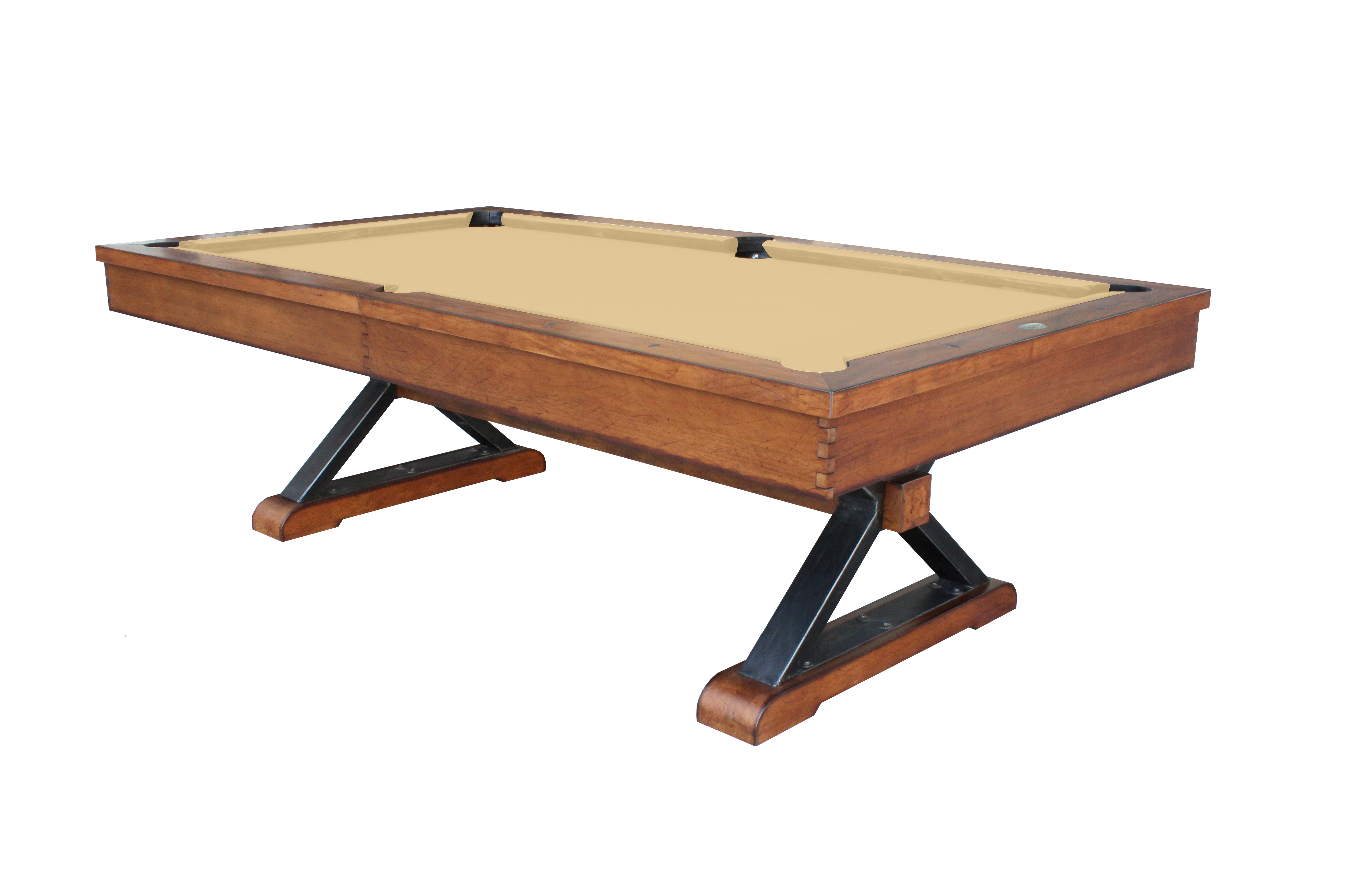 Playcraft Santa Fe 8' Slate Pool Table With Dining Top & Benches ...