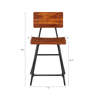 17 Stories Rustic Industrial Counter Stool With Sturdy Construction ...
