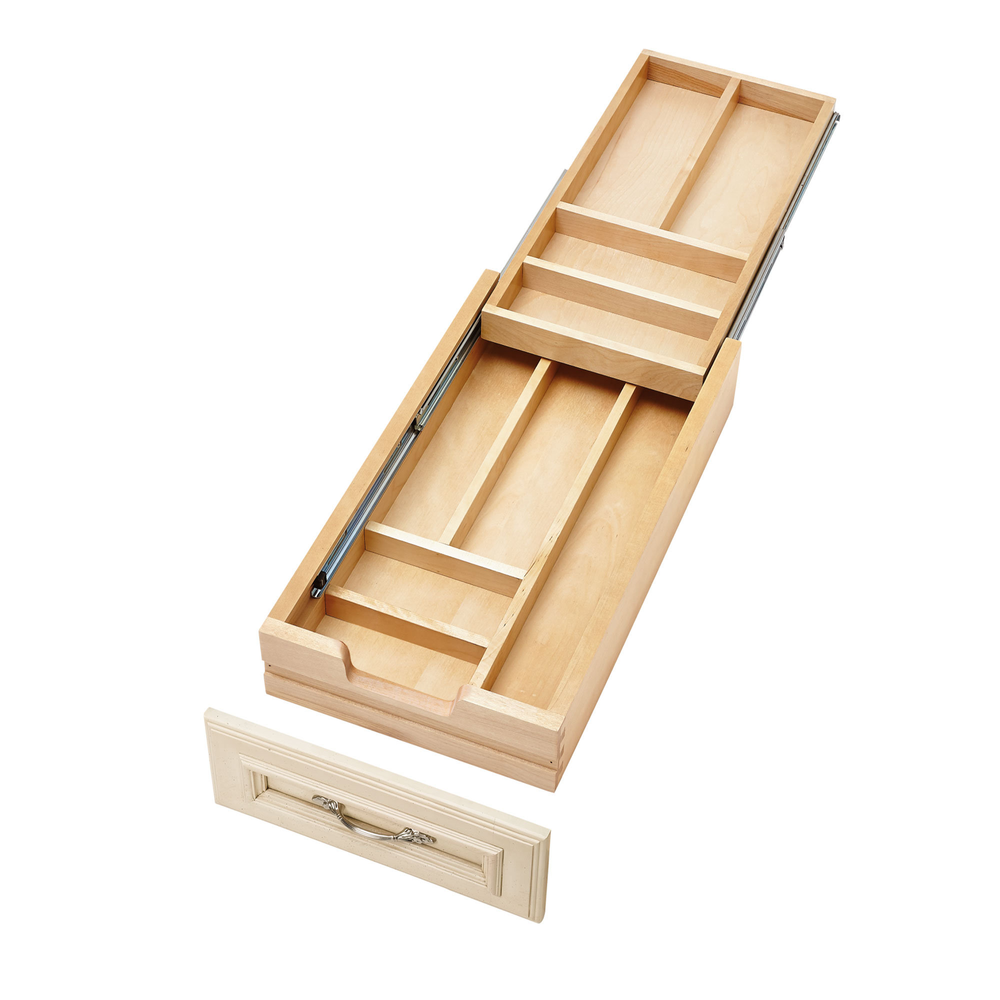 Rev-A-Shelf Tiered Cutlery Drawer Organizer with Soft-Close & Reviews ...