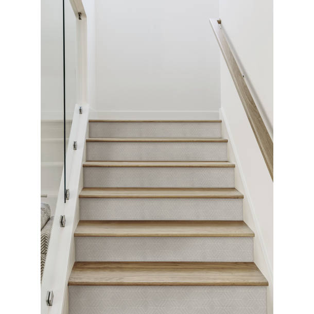 Corrigan Studio® Diamond Geometric Art Deco Lines Peel And Stick Stair ...