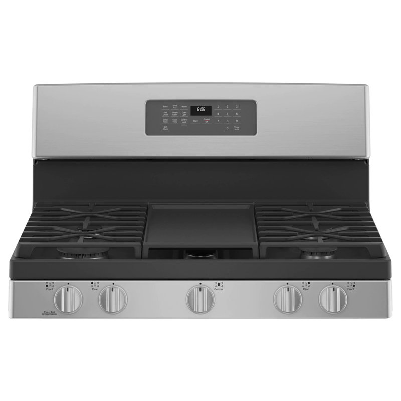 GE Appliances 30" 5 cu. ft. Freestanding Gas Range with Griddle ...