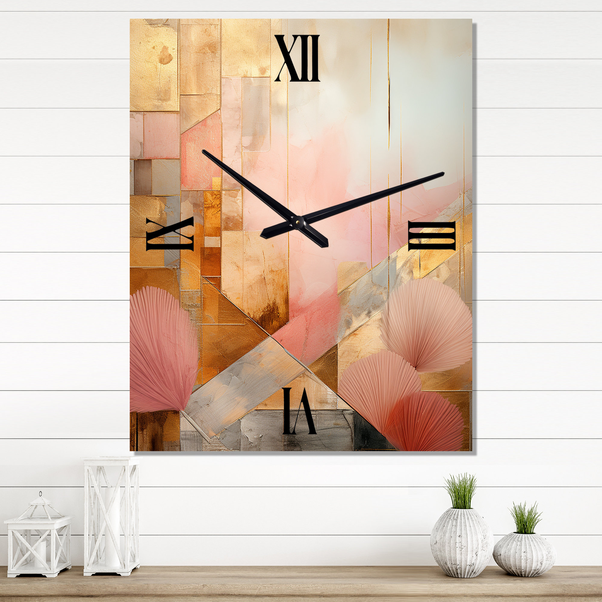 Design Art Allure Boho Chic Watercolor In Vintage Pink - Abstract ...