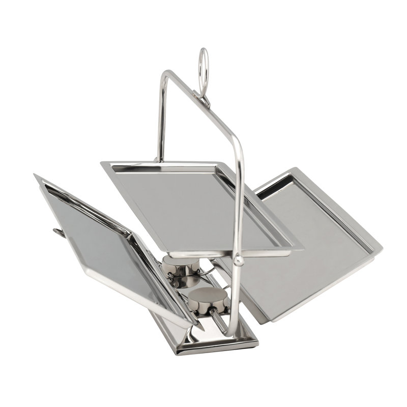 Godinger Silver Art Co Rectangle Foldable Tiered Serving Stand | Wayfair