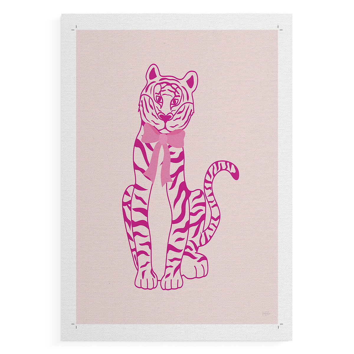 Ophelia & Co. Tiger Bow -Canvas Print Only - NOT FRAMED | Wayfair