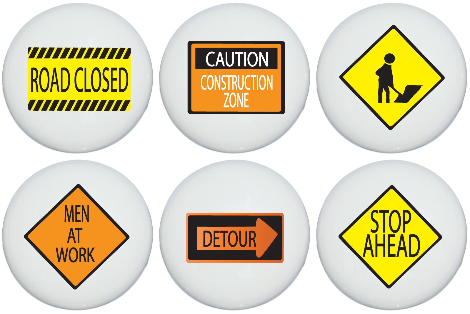 Presto Chango Decor Construction Street Sign Drawer Knobs Children's ...