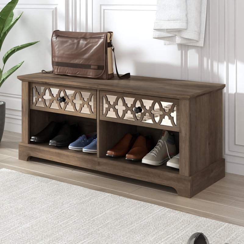 Laurel Foundry Modern Farmhouse® Chessani 6 Pair Shoe Storage Bench ...