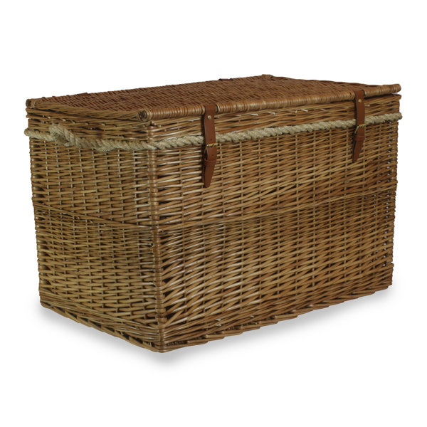 Bay Isle Home Vicksburg Light Steamed Storage Hamper Trunk | Wayfair.co.uk