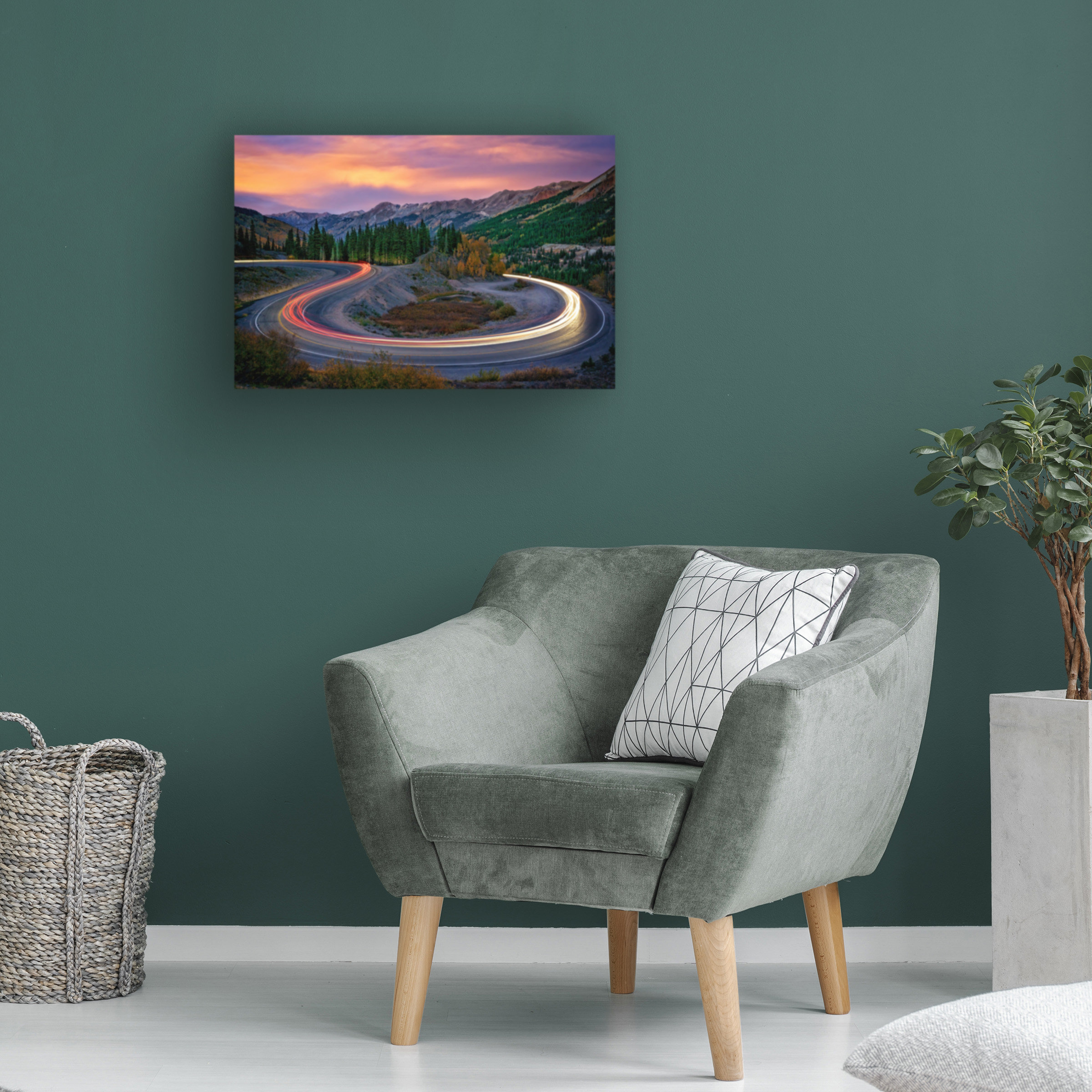 Union Rustic Wrapped Canvas Wall Art - Rick Berk 'Switchback' Wall Art ...