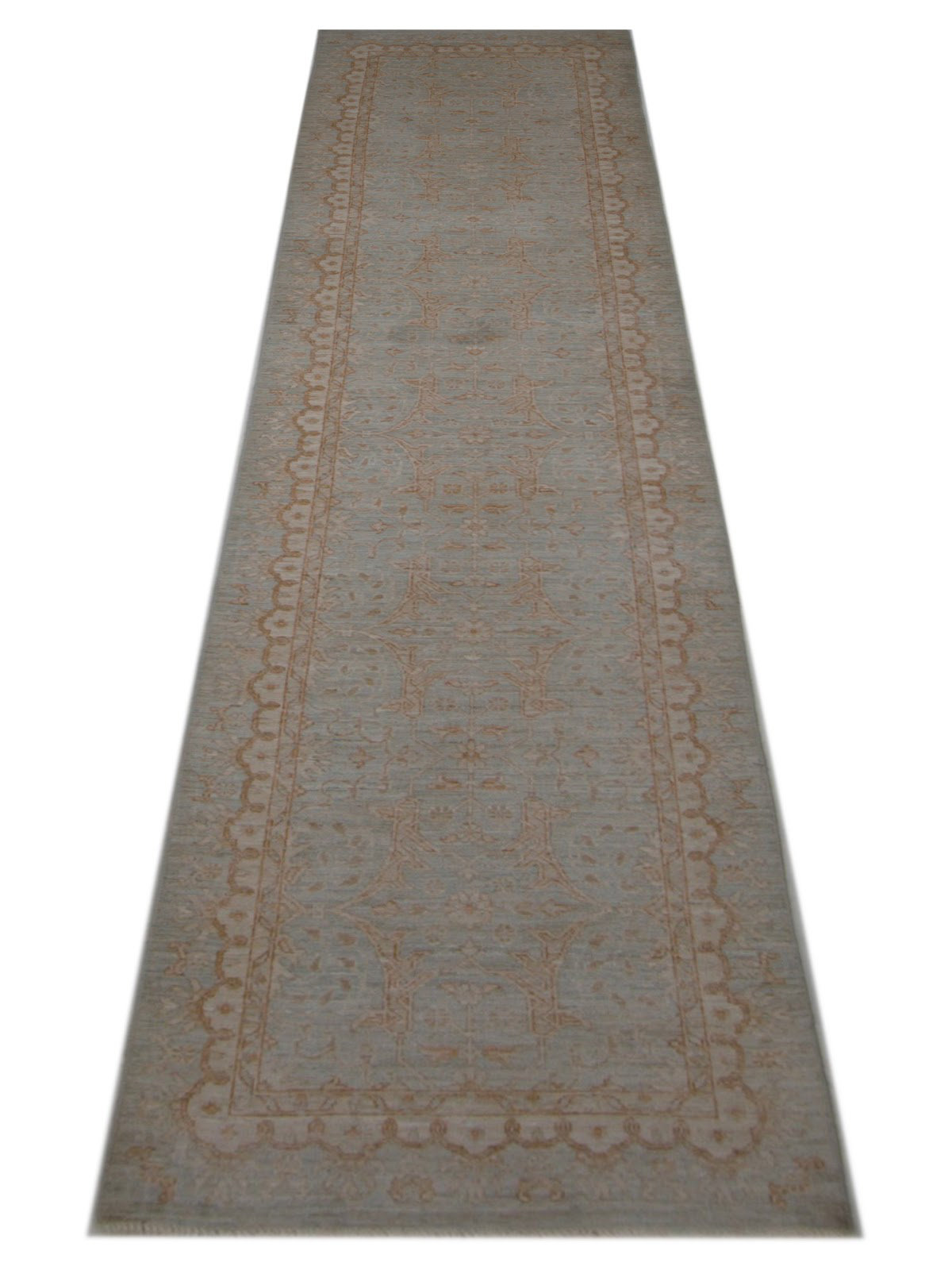 Isabelline Davey Hand Knotted 3x12 Blue Runner | Wayfair
