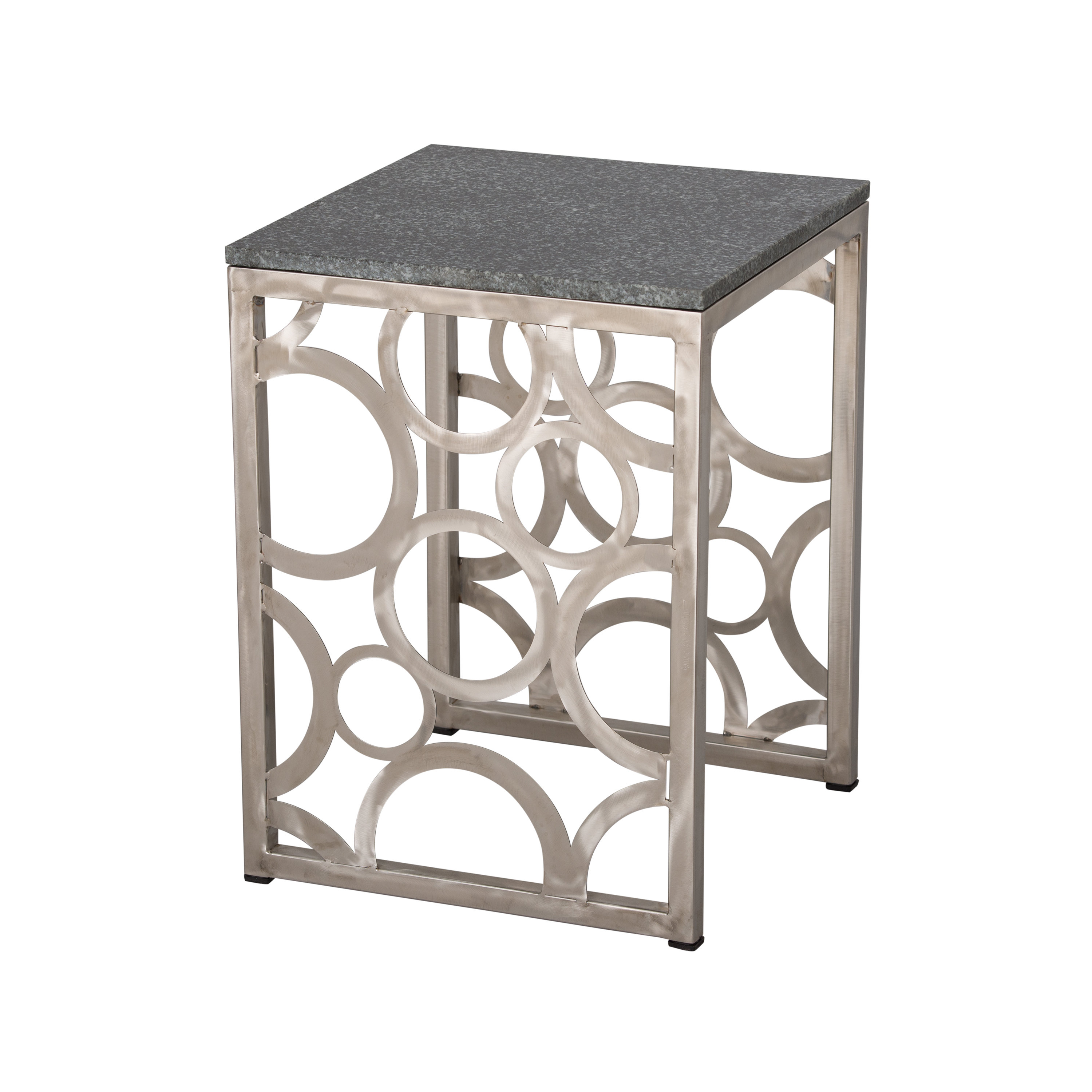 Everly Quinn Keralup Stainless Steel Accent Stool | Wayfair