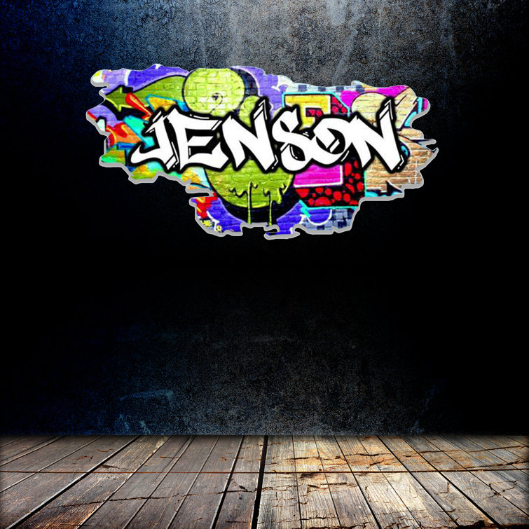 MySticky Custom Graffiti Name Wall Decal: Personalized Hip Hop Vinyl ...