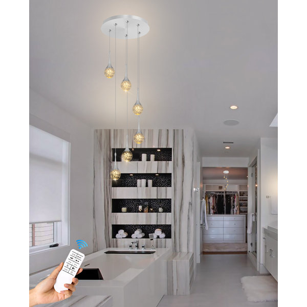 Ivy Bronx Jaison 6 - Light Dimmable LED Empire Chandelier | Wayfair