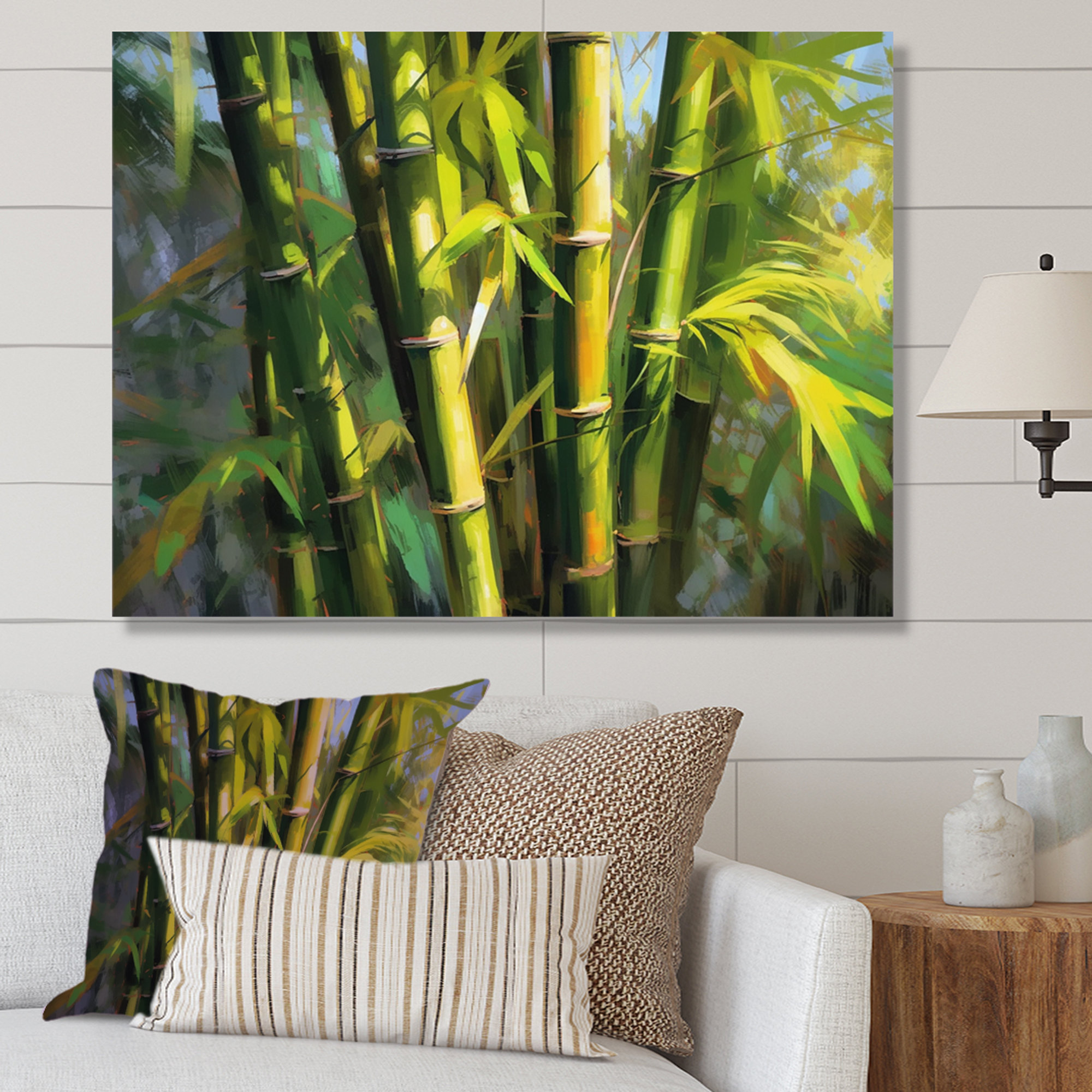 Bay Isle Home™ Triston Green Floral Bamboo Dreamscape V On Canvas Print ...