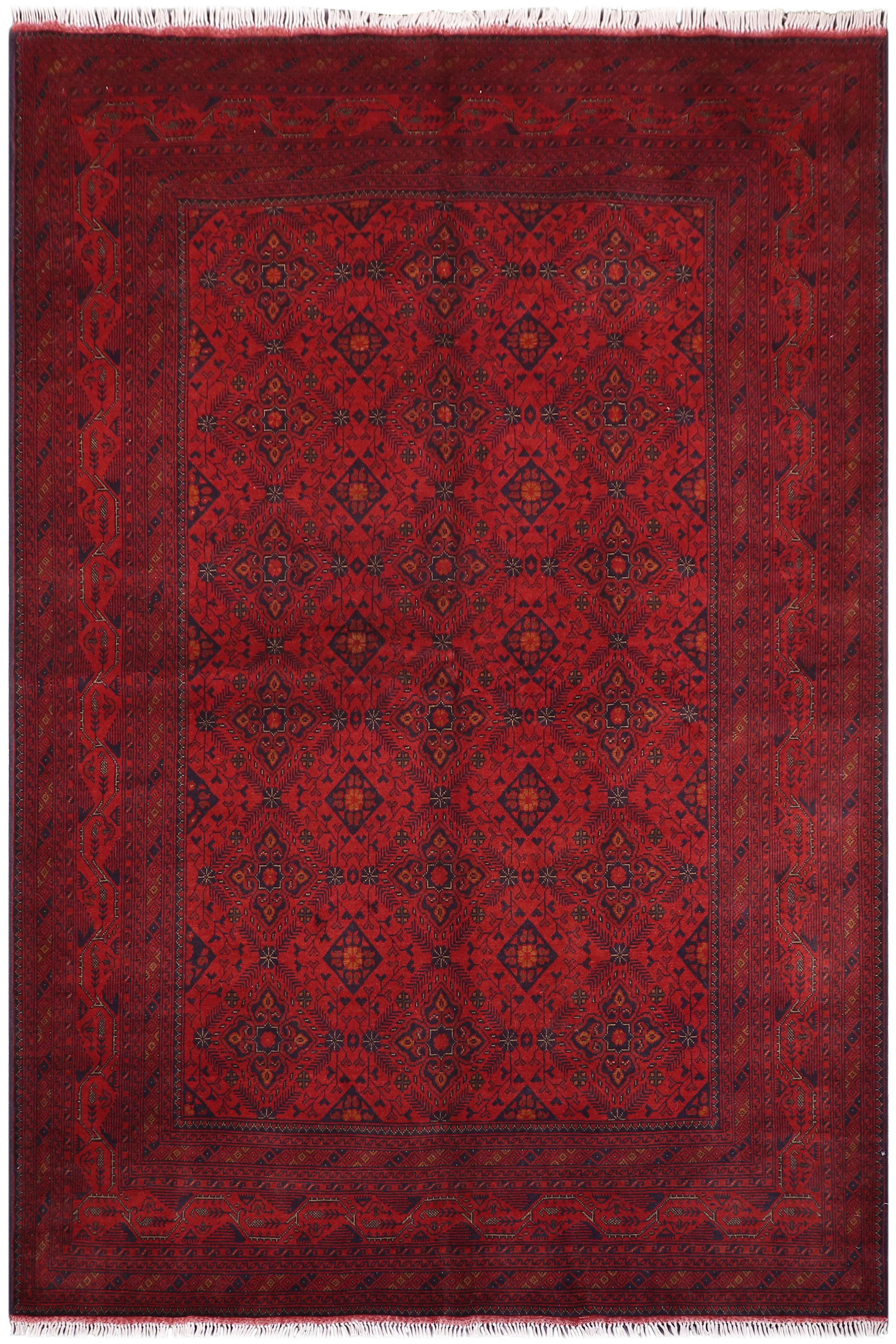 Isabelline One-of-a-Kind Rectangle 6'7" x 9'8" 2000s Area Rug in Red ...