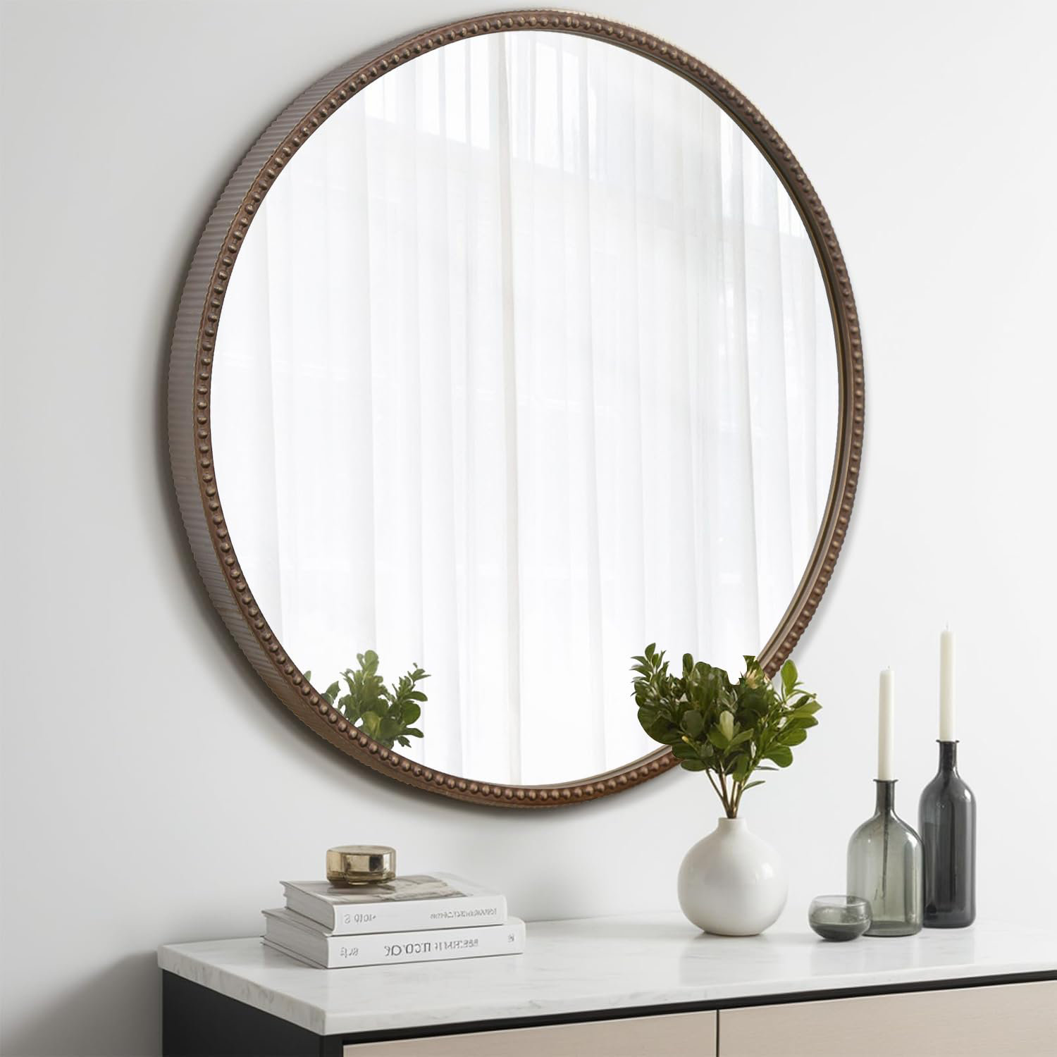 Dakota Fields 24 Inch Mirrors For Wall Decor Living Room, Vintage ...