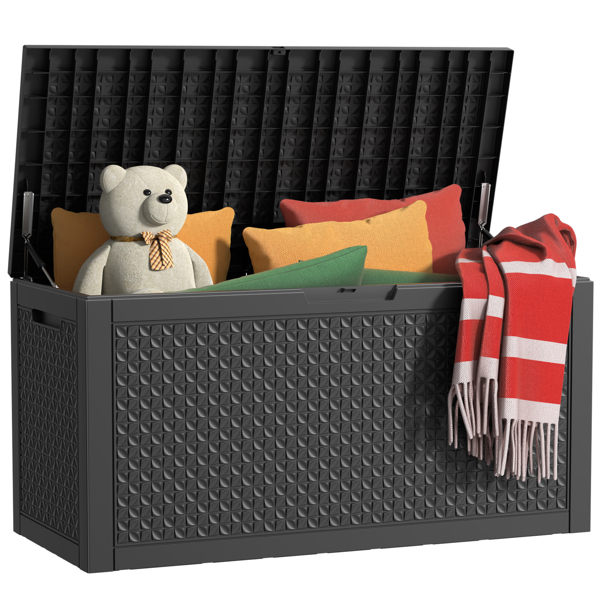 Emperic Design 100-gal Water Resistant Resin Lockable Deck Box ...